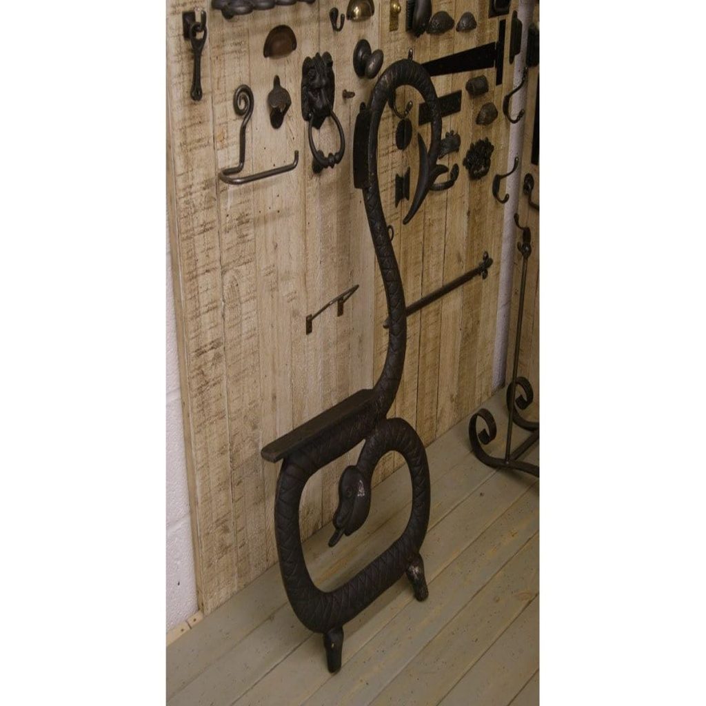Bench End Frame Seat Serpent Snake Design Heavy Cast Iron ...